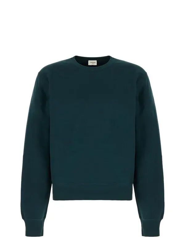 Saint Laurent Logo Embroidered Crewneck Sweatshirt - Multicolor