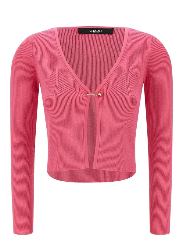 Versace Safety Pin Cardigan - Pink