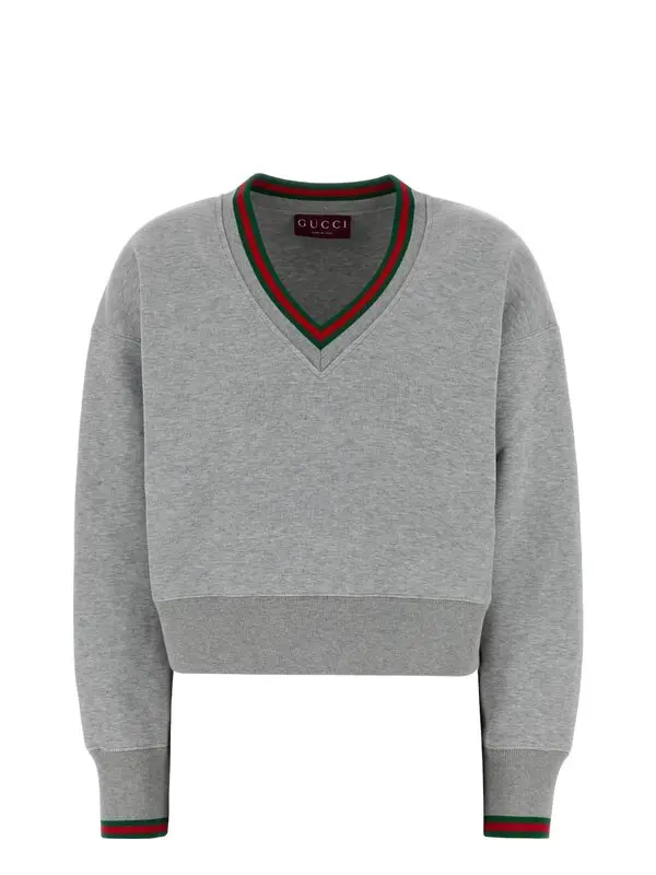 Gucci Grey Cotton Blend Sweatshirt - Gray