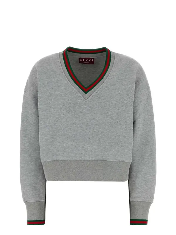 Gucci Cotton Blend Sweatshirt - Gray