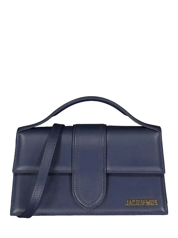 Jacquemus Leather Le Grand Bambino Shoulder Bag - Blue