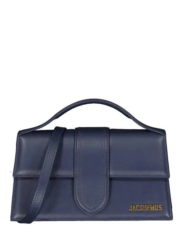Jacquemus Leather Le Grand Bambino Shoulder Bag - Blue