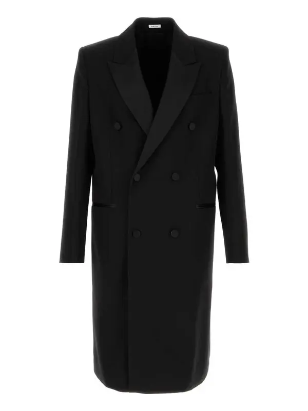 Alexander McQueen Wool Coat - Black