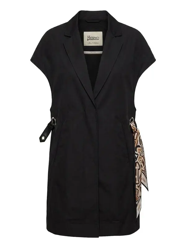 Herno Sleeveless Blazer Dress - Black