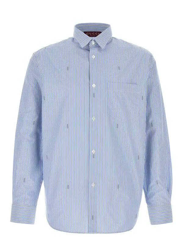 Gucci Embroidered Poplin Shirt - Multicolor