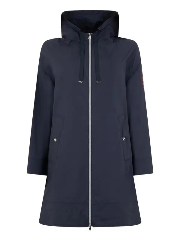 Herno Lightweight Parka Coat - Blue