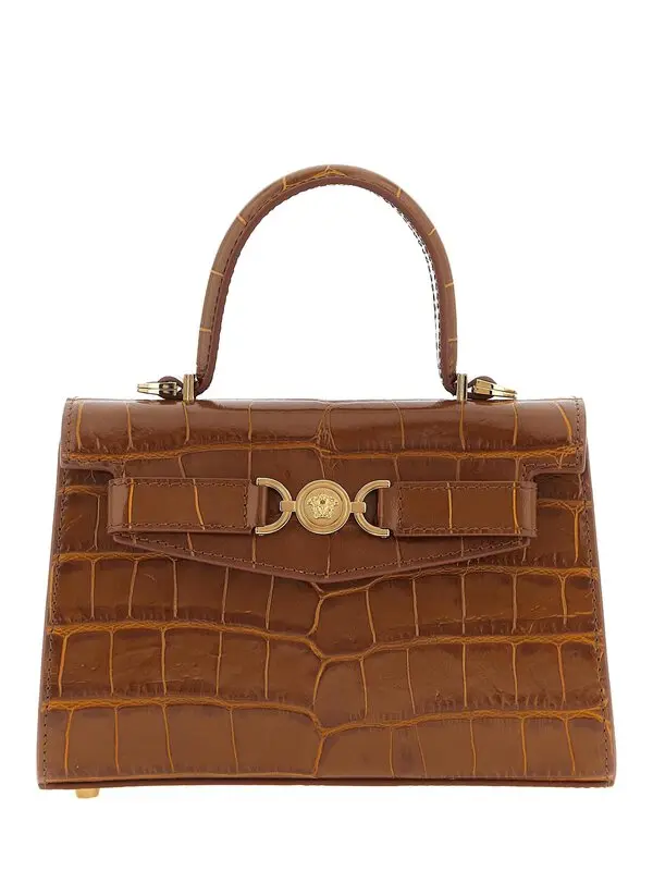 Versace Medusa 95 Small Handbag - Brown