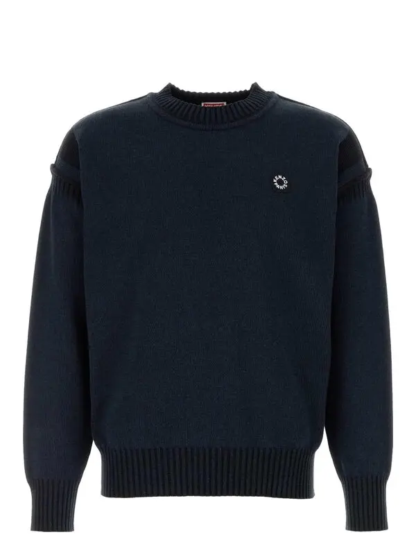 Kenzo Cotton Blend Sweater - Blue