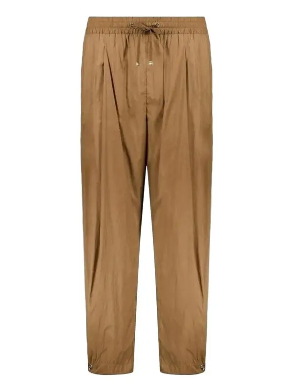 Herno Drawstring Elastic Waist Pants - Brown