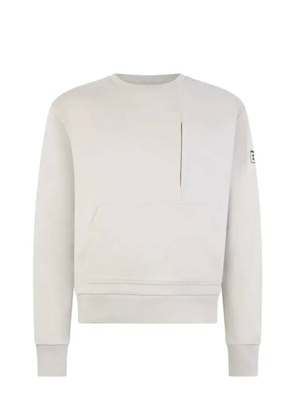 Herno Panelled-design Cotton Sweatshirt - Gray