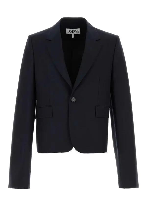Loewe Midnight Wool Blazer - Blue