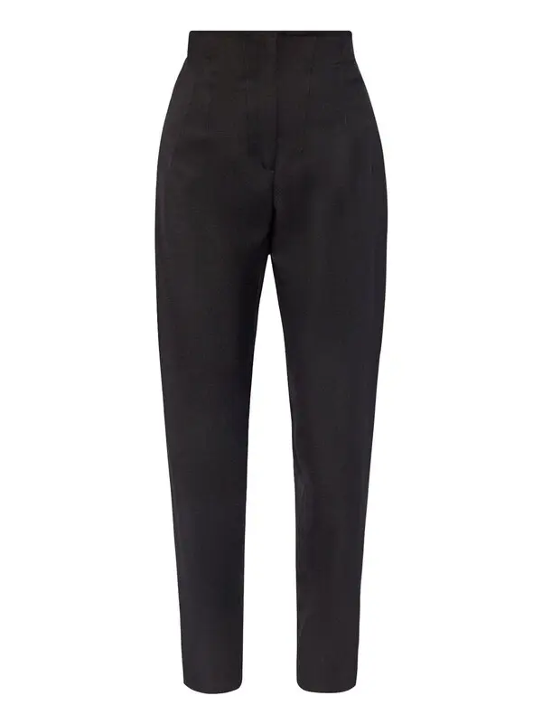 Alaïa Wool Trousers - Black