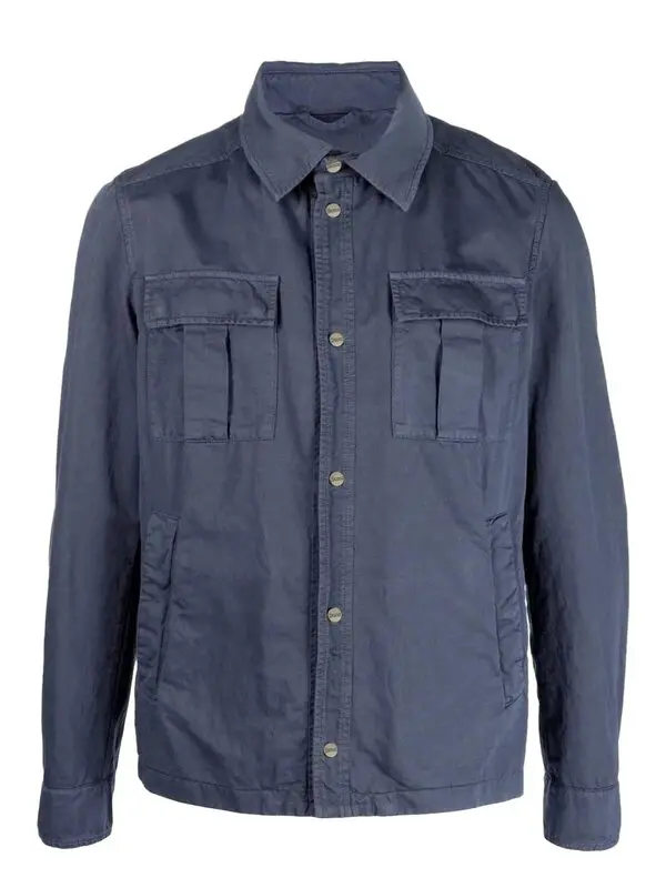 Herno Chest-pockets Shirt - Blue