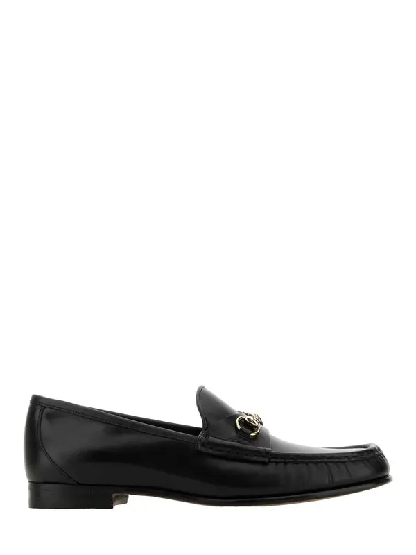 Gucci Leather Loafers - Black