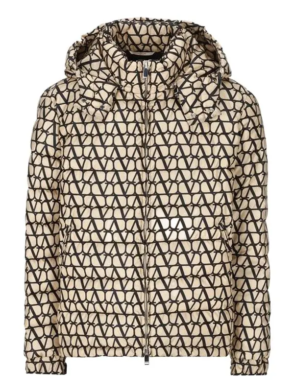 Valentino Garavani Toile Iconographe Down Jacket - Cream