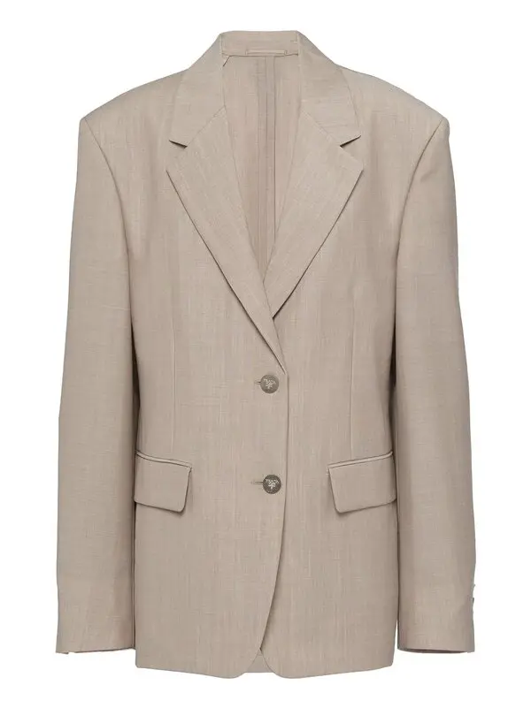 Prada Wool Blazer Jacket - Cream