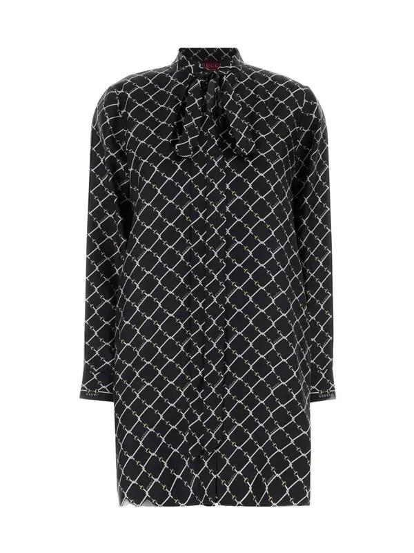 Gucci Printed Silk Mini Dress - Multicolor