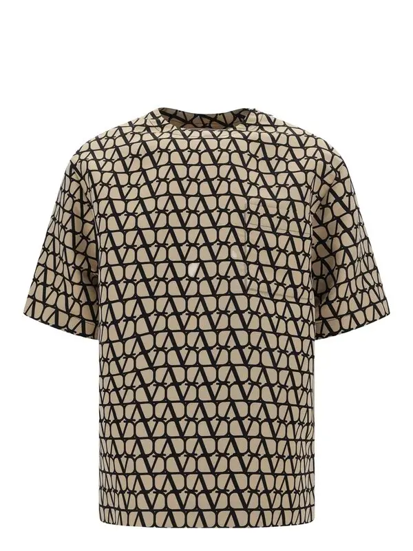 Valentino Garavani Iconographe Crewneck T-shirt - Brown