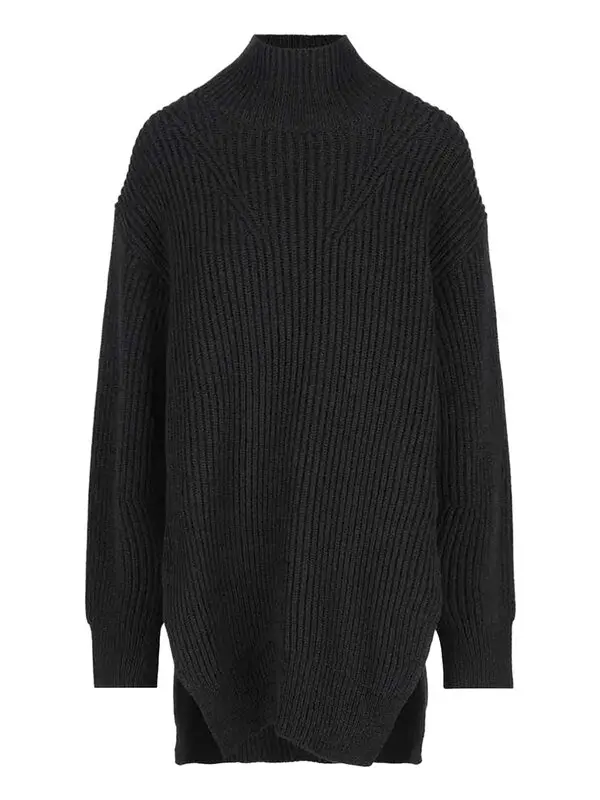 JIL SANDER Long Turtleneck Sweater - Black