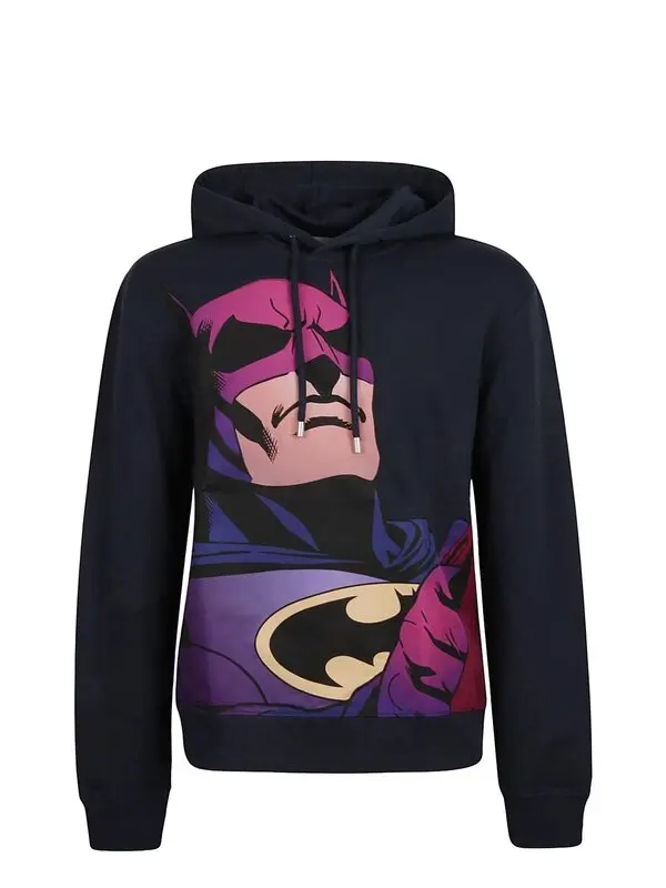 LANVIN Printed Hooded Sweatshirt - Blue