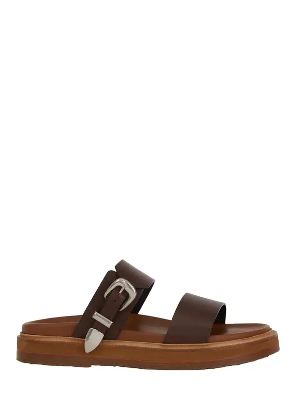 Celine Buckled Mule - Multicolor