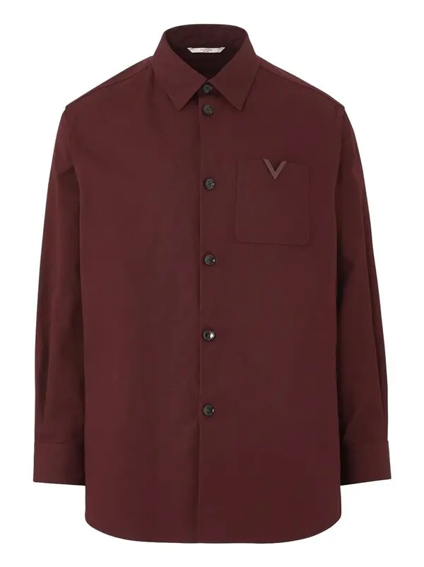 Valentino Garavani Cotton Shirt Jacket - Red