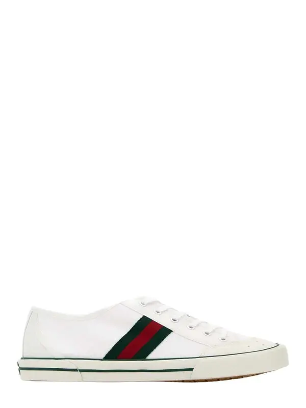 Gucci Fabric Tennis Sneakers - White