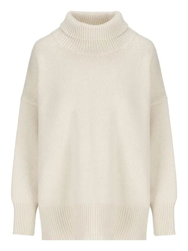 Chloé Cashmere Turtleneck Sweater - White