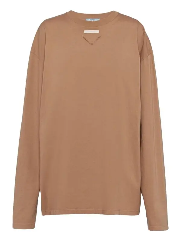 Prada Cotton Patch T-shirt - Brown
