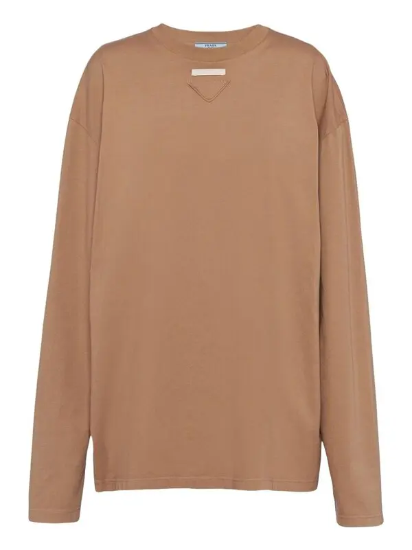 Prada Cotton Patch T-shirt - Brown