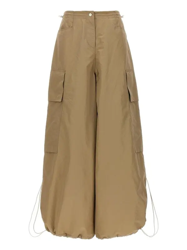 Palm Angels Parachute Pants - Cream
