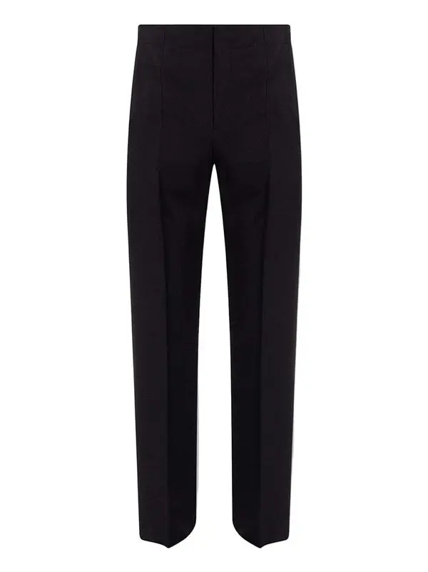 FERRAGAMO Cotton And Silk Pants - Blue