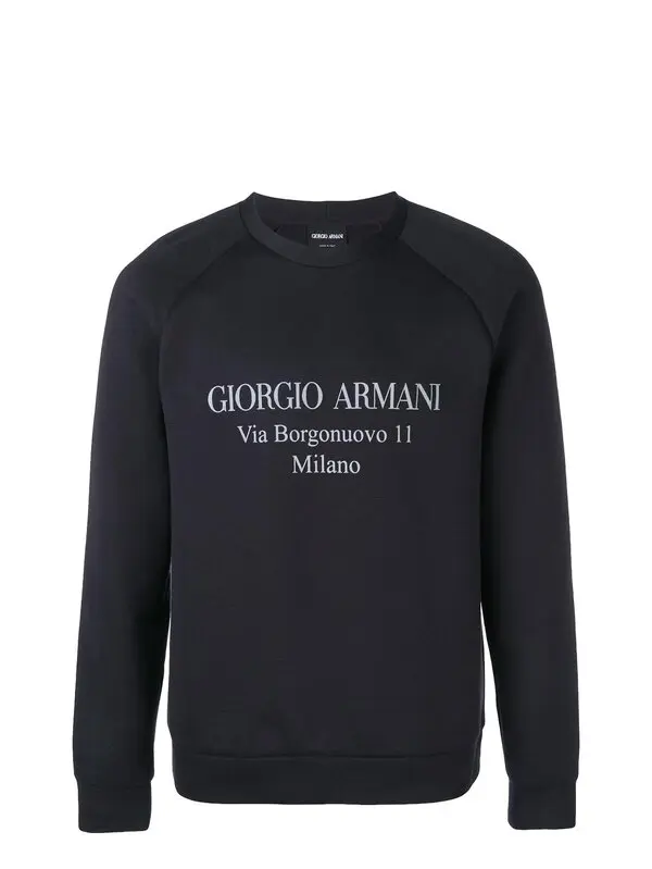 Giorgio Armani Borgonuovo 11 Sweatshirt - Blue