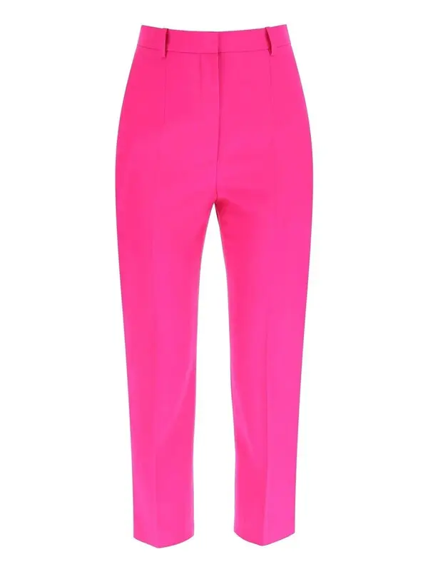 Alexander McQueen Wool Trousers - Pink