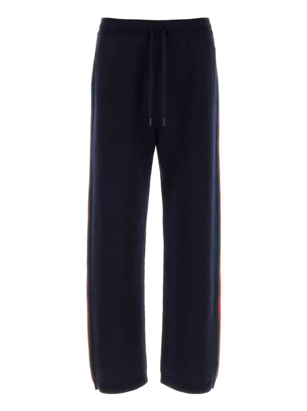 Gucci Midnight Stretch Wool Joggers - Blue