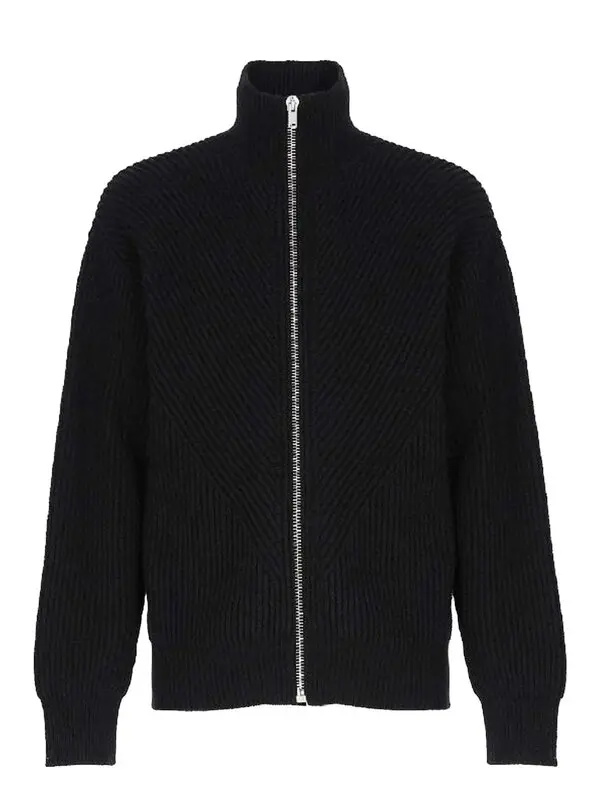 JIL SANDER Mohair Cardigan - Black