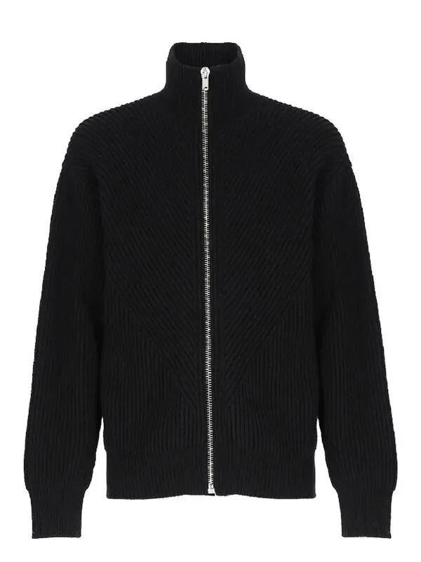 JIL SANDER Mohair Cardigan - Black