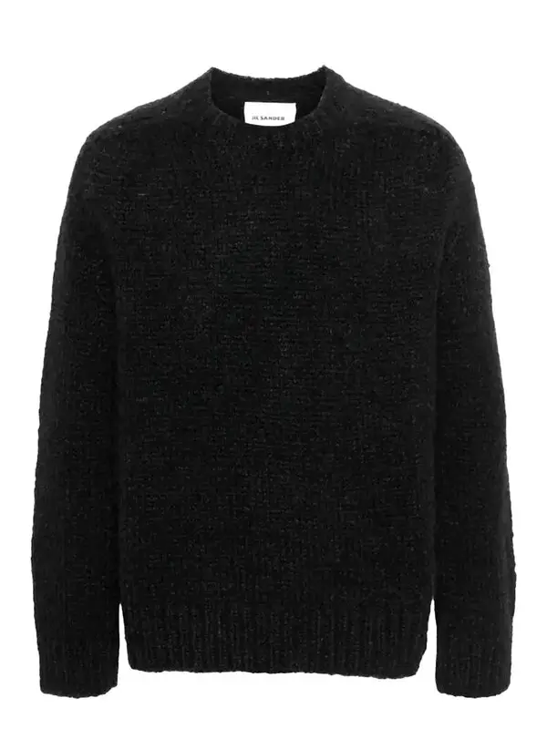 JIL SANDER Alpaca Sweater - Black