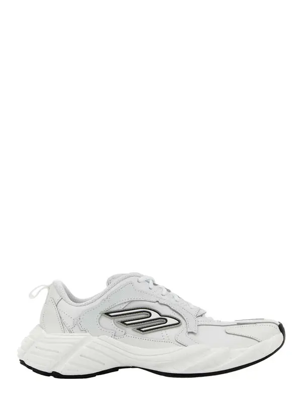Balenciaga Leather Monday Sneakers - White