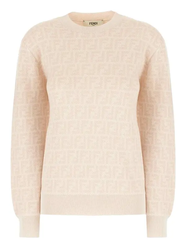 Fendi Crew Neck Knit Sweater - Multicolor