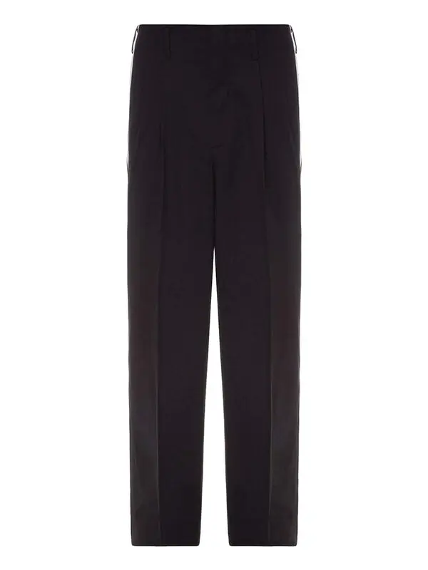 Dolce & Gabbana Side Stripe Pleat Trousers - Black