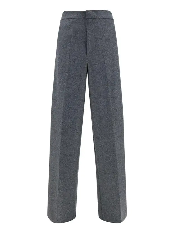 JIL SANDER Wool Classic Pants - Gray