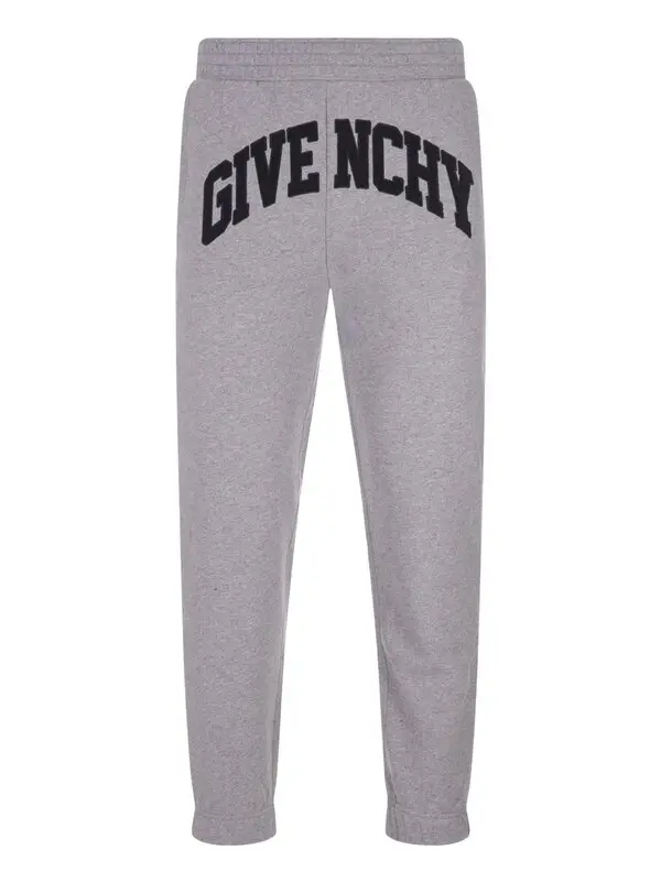 Givenchy Cotton Logo Sweatpants - Gray