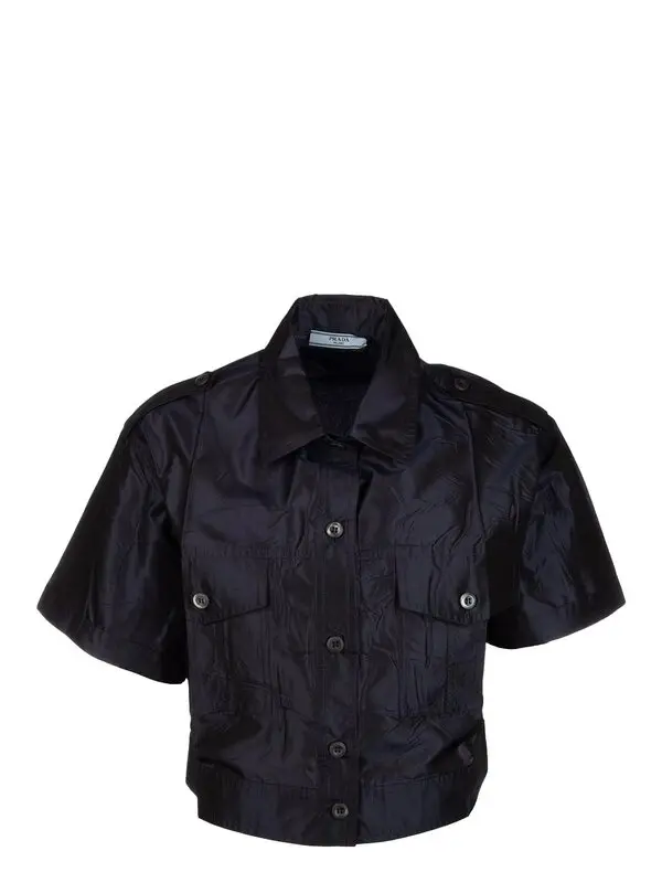 Prada Short Sleeve Button Up Shirt - Multicolor