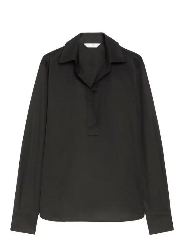 Max Mara Scire Cotton Shirt - Black