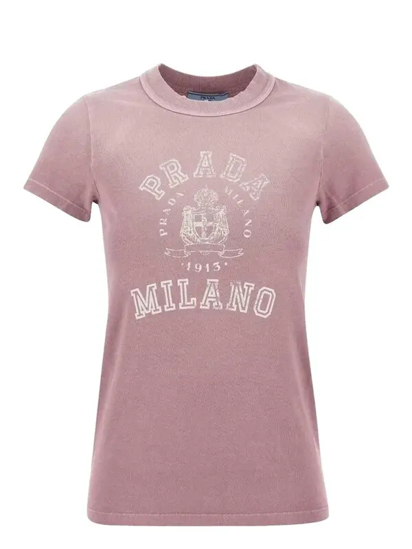 Prada Logo T-shirt - Pink