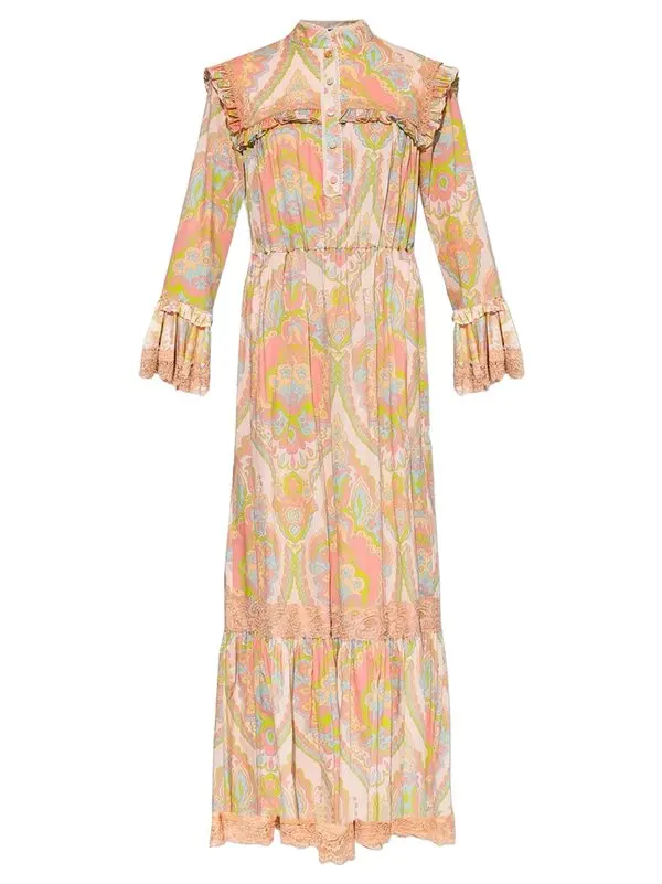 Gucci Fiorito Floral Dress - Pink