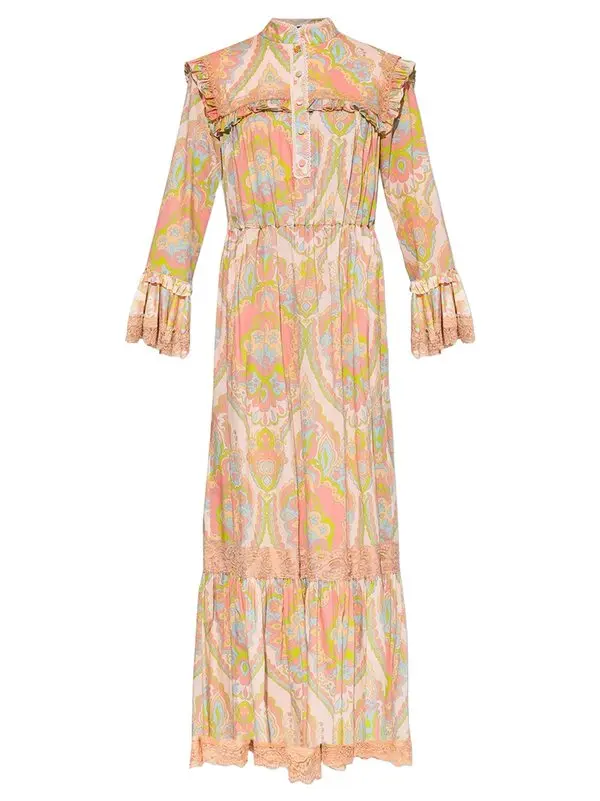 Gucci Fiorito Floral Dress - Pink
