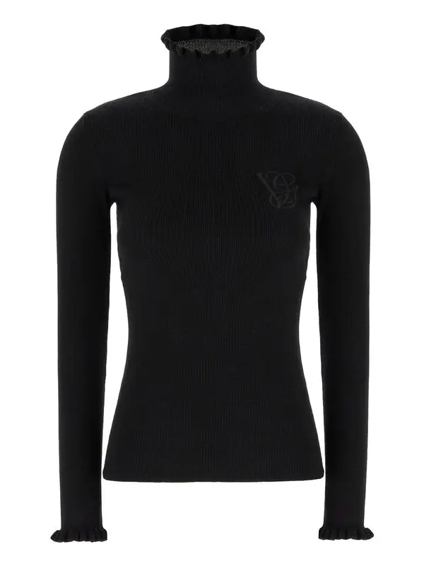 Valentino Garavani Ribbed Turtleneck Knitwear - Multicolor