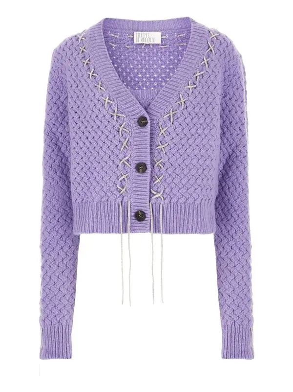 Giuseppe Di Morabito Cropped V-neck Knitwear - Multicolor